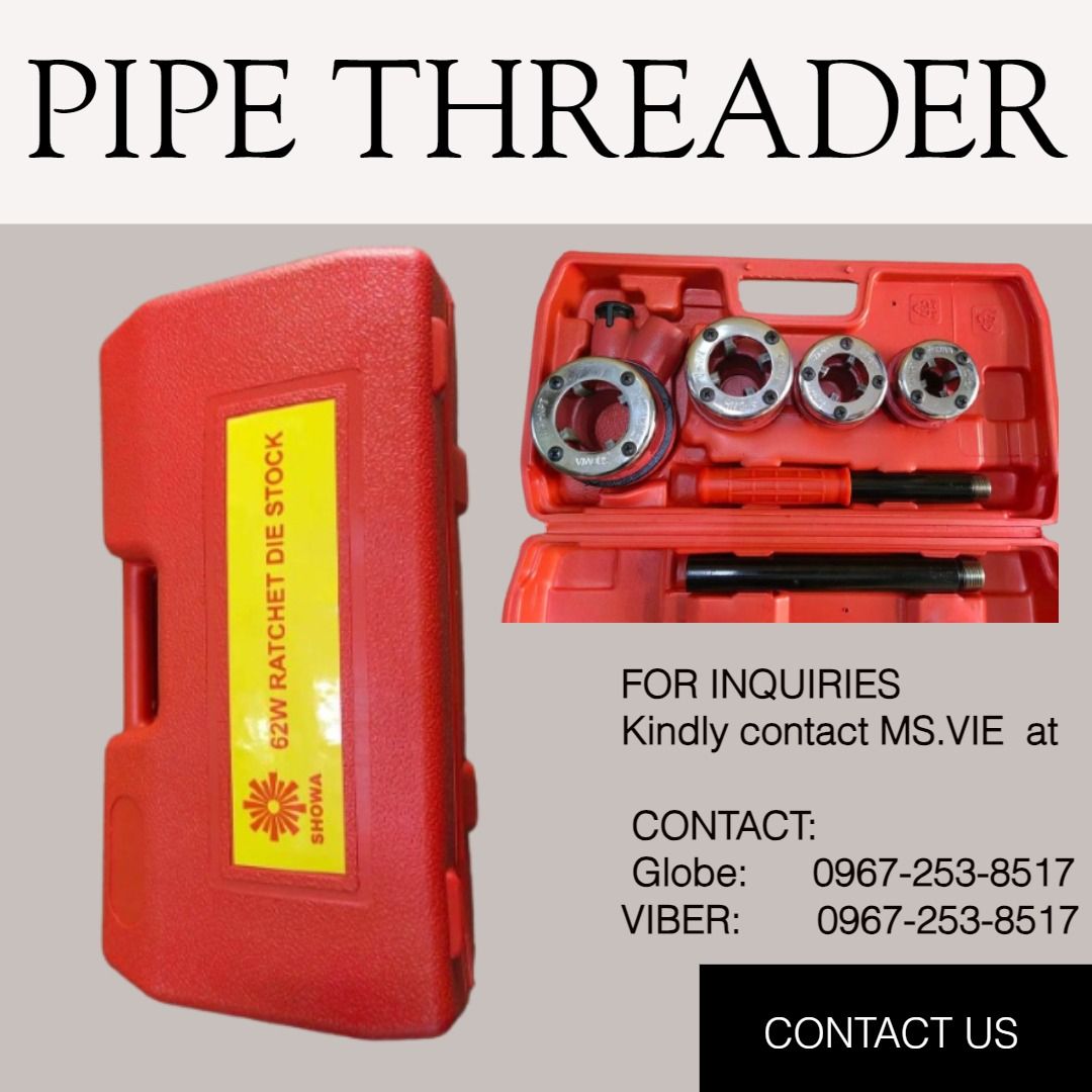 PIPE THREADER, Commercial & Industrial, Industrial Equipment on Carousell