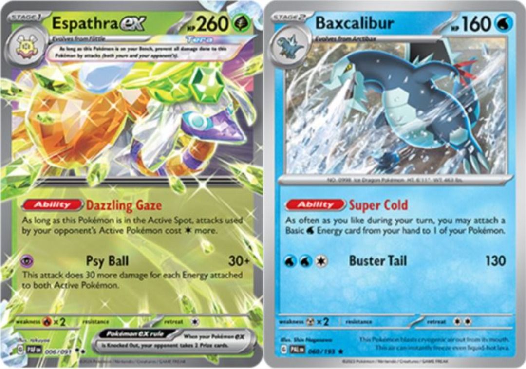 Pokemon TCG Espathra ex Baxcalibur Deck, Hobbies & Toys, Toys & Games ...