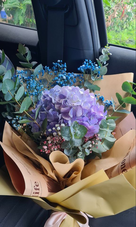 Foolish One | Purple hydrangeas bouquet | Hari Raya | Mother’s Day ...