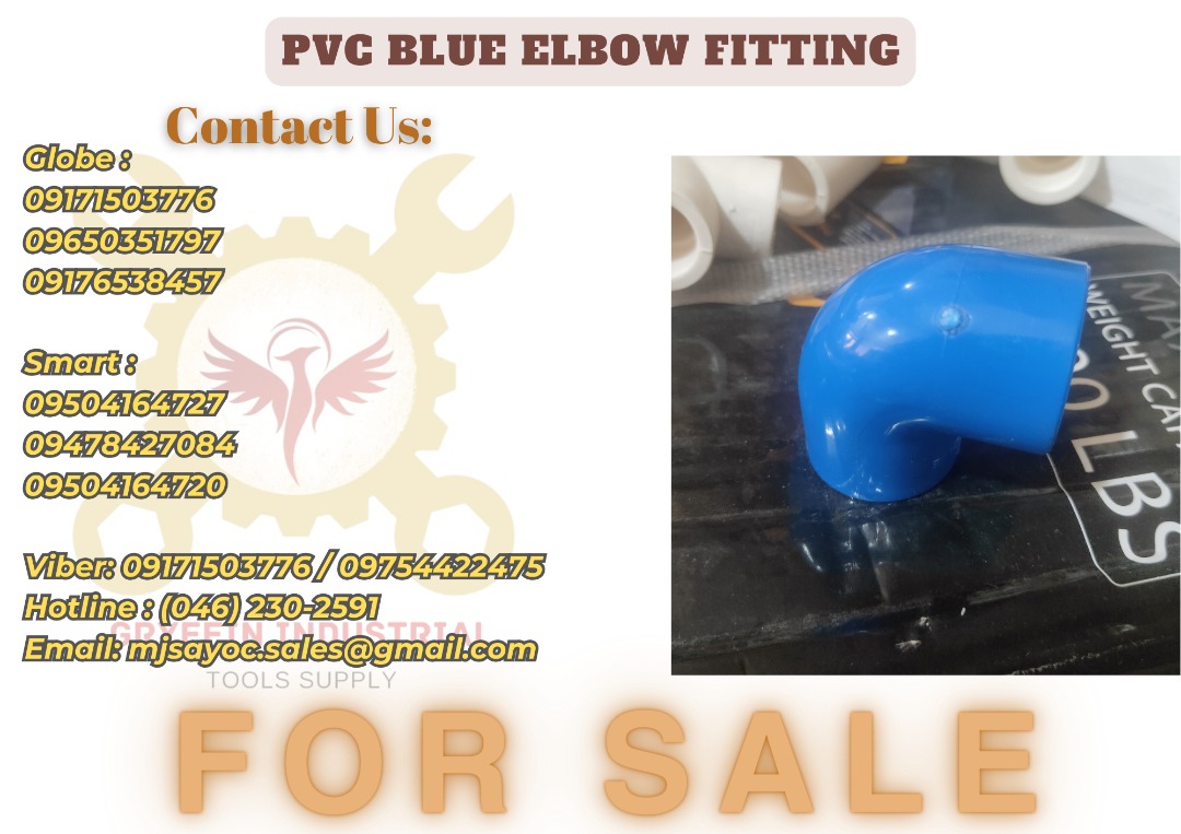 PVC BLUE ELBOW FITTING, Commercial & Industrial, Industrial Equipment ...