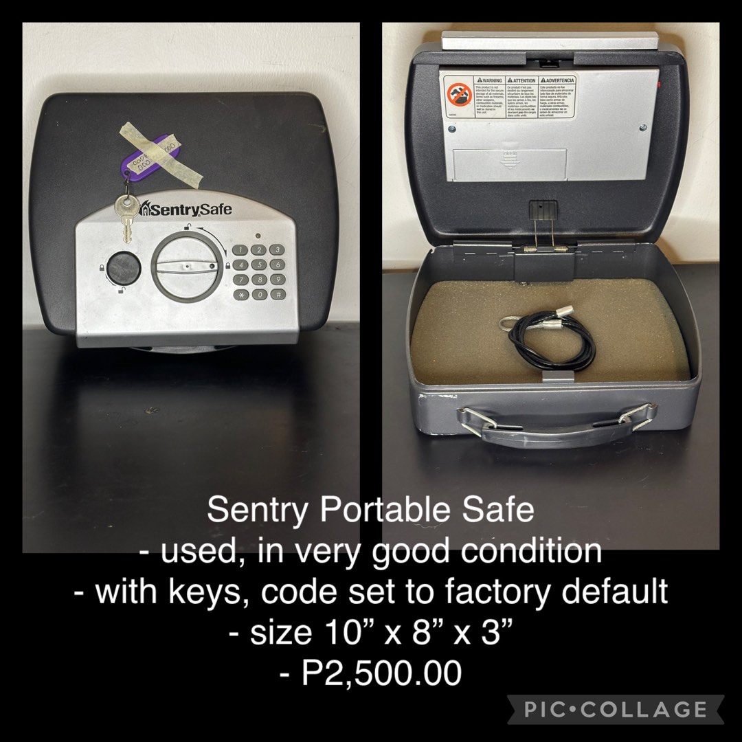 Sentry Portable Safe, Furniture & Home Living, Security & Locks, Safe ...