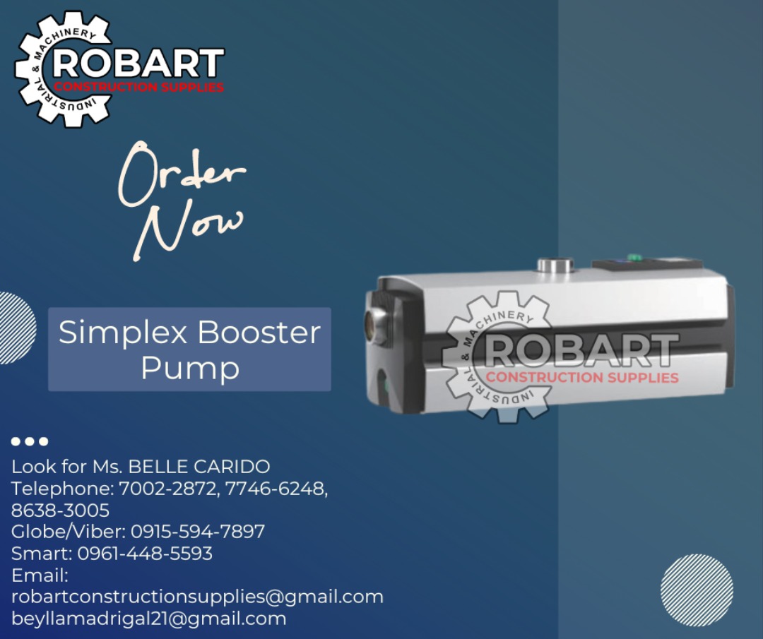 Simplex Booster Pump, Commercial & Industrial, Construction Tools ...