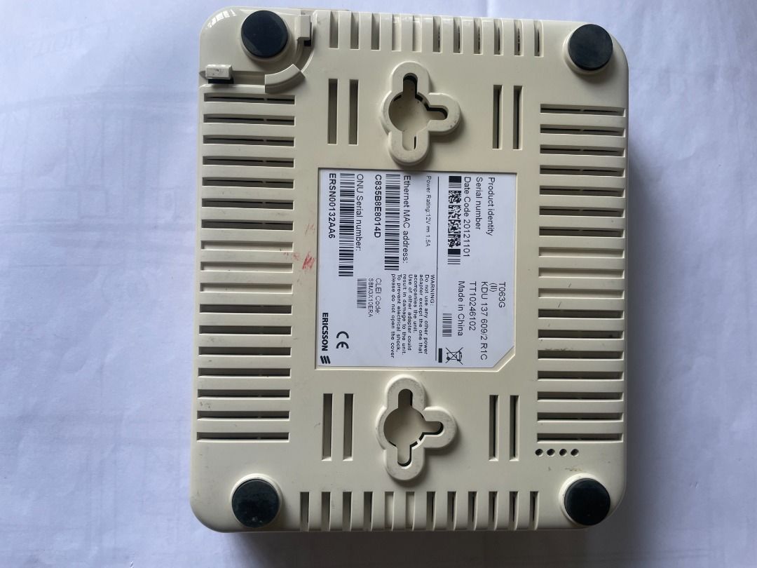 Singtel Fiber Broadband Modem T063G, Computers & Tech, Parts ...