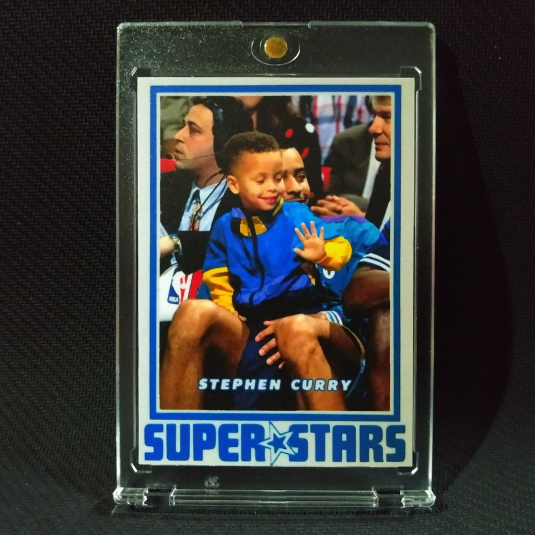 Stephen Curry Childhood Custom Numbered Card 1/1 with Dell Curry By ...