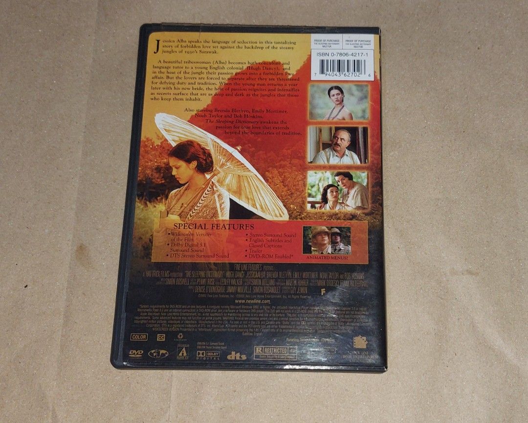 The Sleeping Dictionary Hugh Dancy Jessica Alba Emily Mortimer Bob