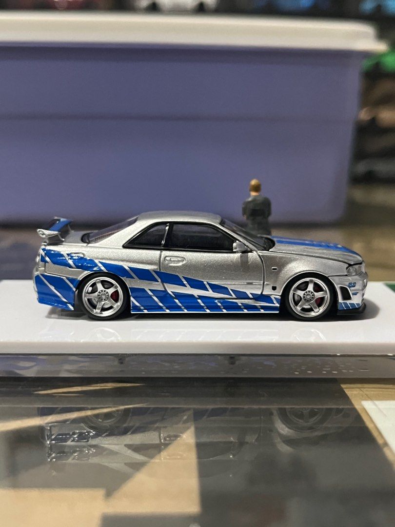 TimeMicro Nissan GtR R34 Brian Fast Furious, Hobbies & Toys, Toys ...