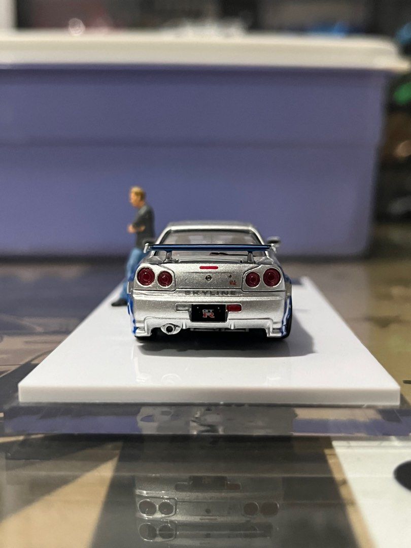 TimeMicro Nissan GtR R34 Brian Fast Furious, Hobbies & Toys, Toys ...