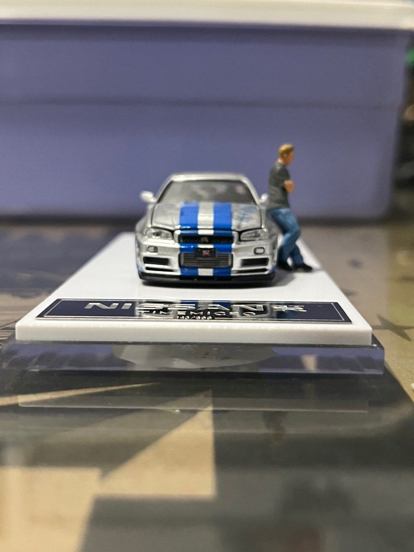 TimeMicro Nissan GtR R34 Brian Fast Furious, Hobbies & Toys, Toys ...