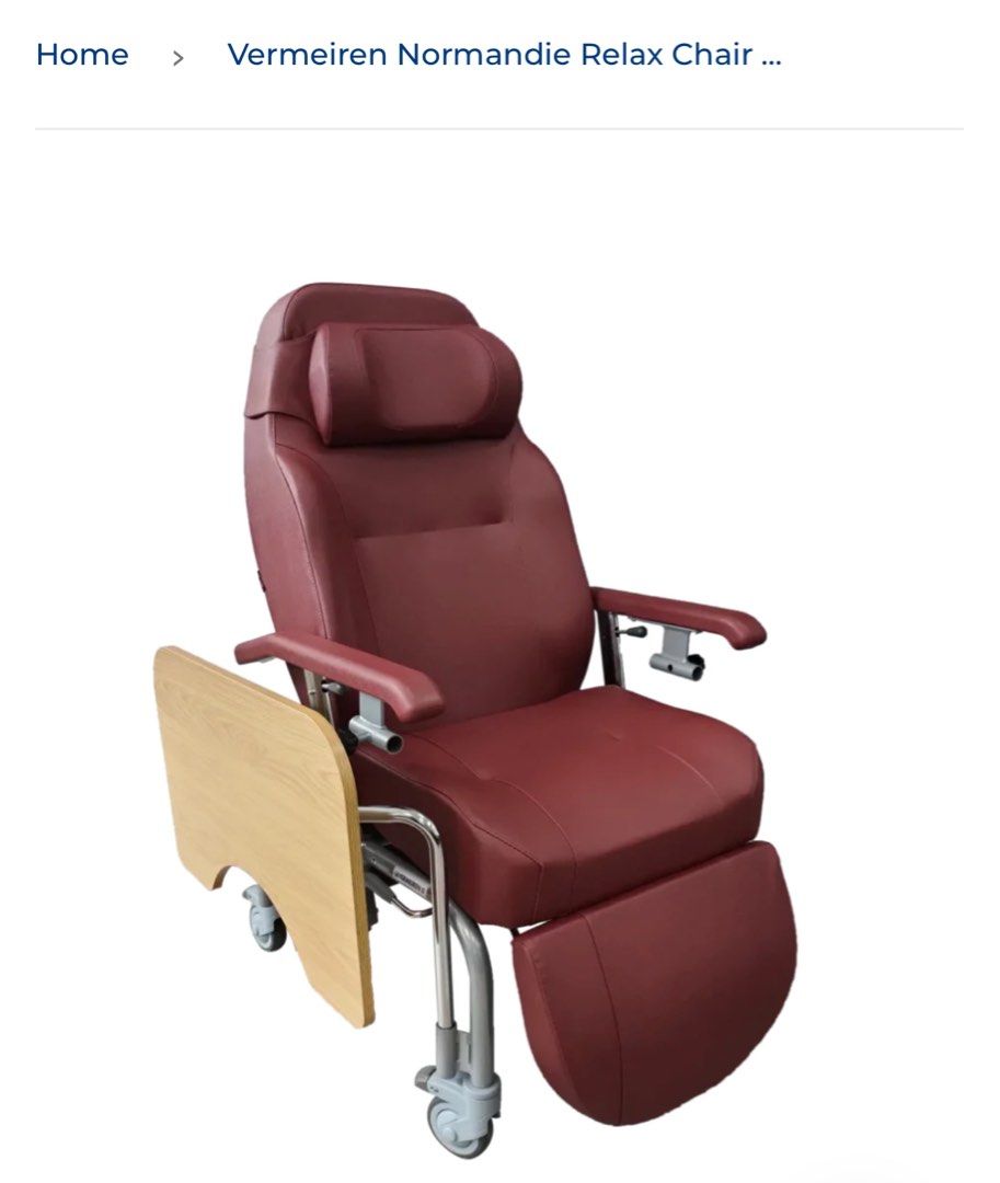 VERMEIREN NORMANDIE RELAX CHAIR WITH WHEELS | GERIATRIC CHAIR, Health ...