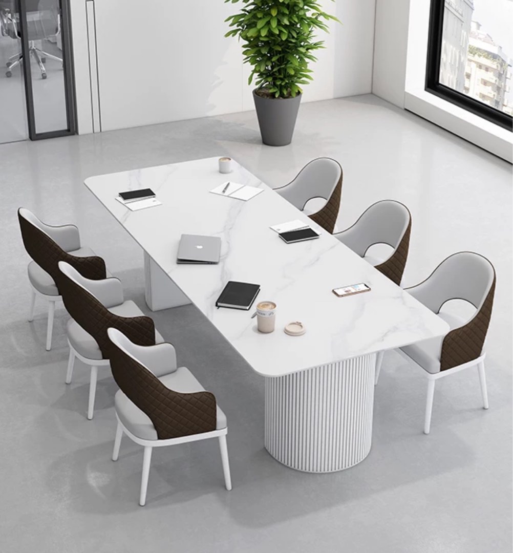 VOKA Modern Sintered Stone Office Table, Furniture & Home Living ...