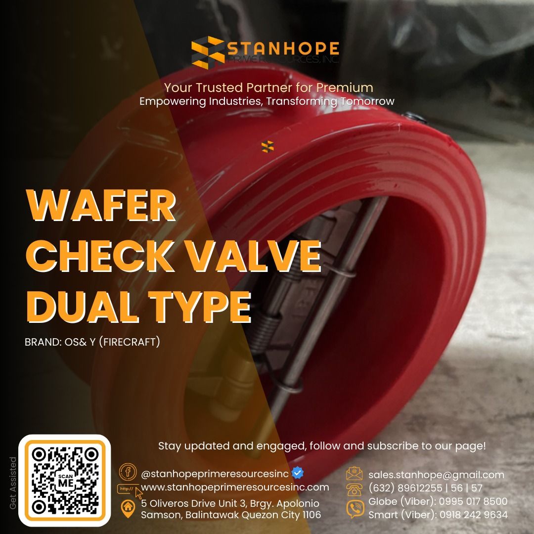 Wafer Check Valve Dual Type BRAND: OS& Y (FIRECRAFT), Commercial ...