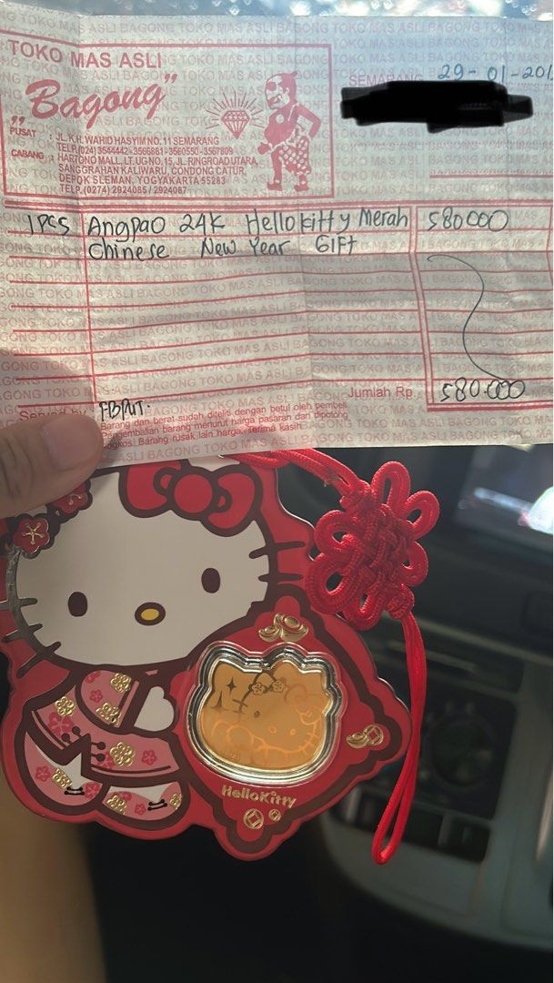 Angpao Hello Kitty 24K, Antik, Jam & Perhiasan di Carousell