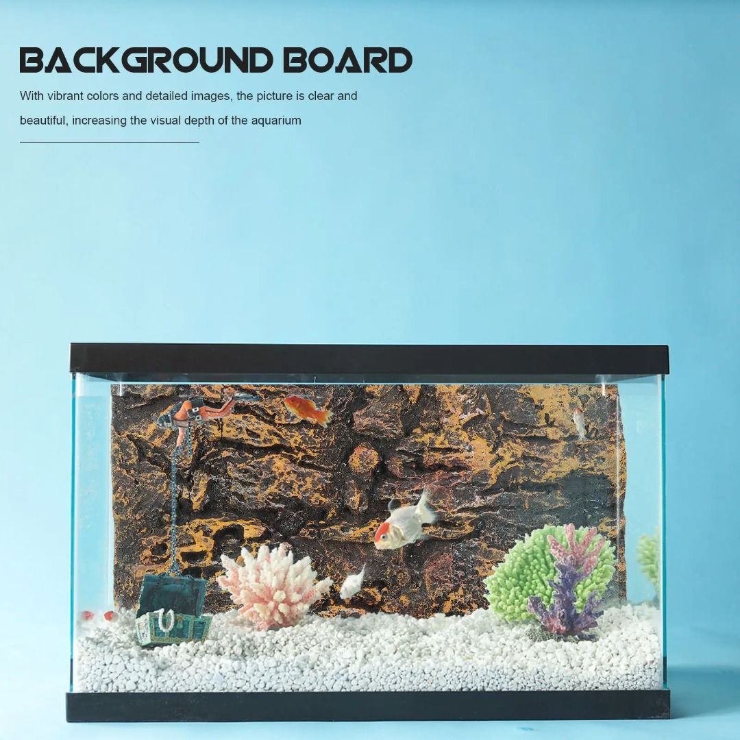 Background Rock Slab Reptile Tank Backgrounds Rock 3d Aquarium ...