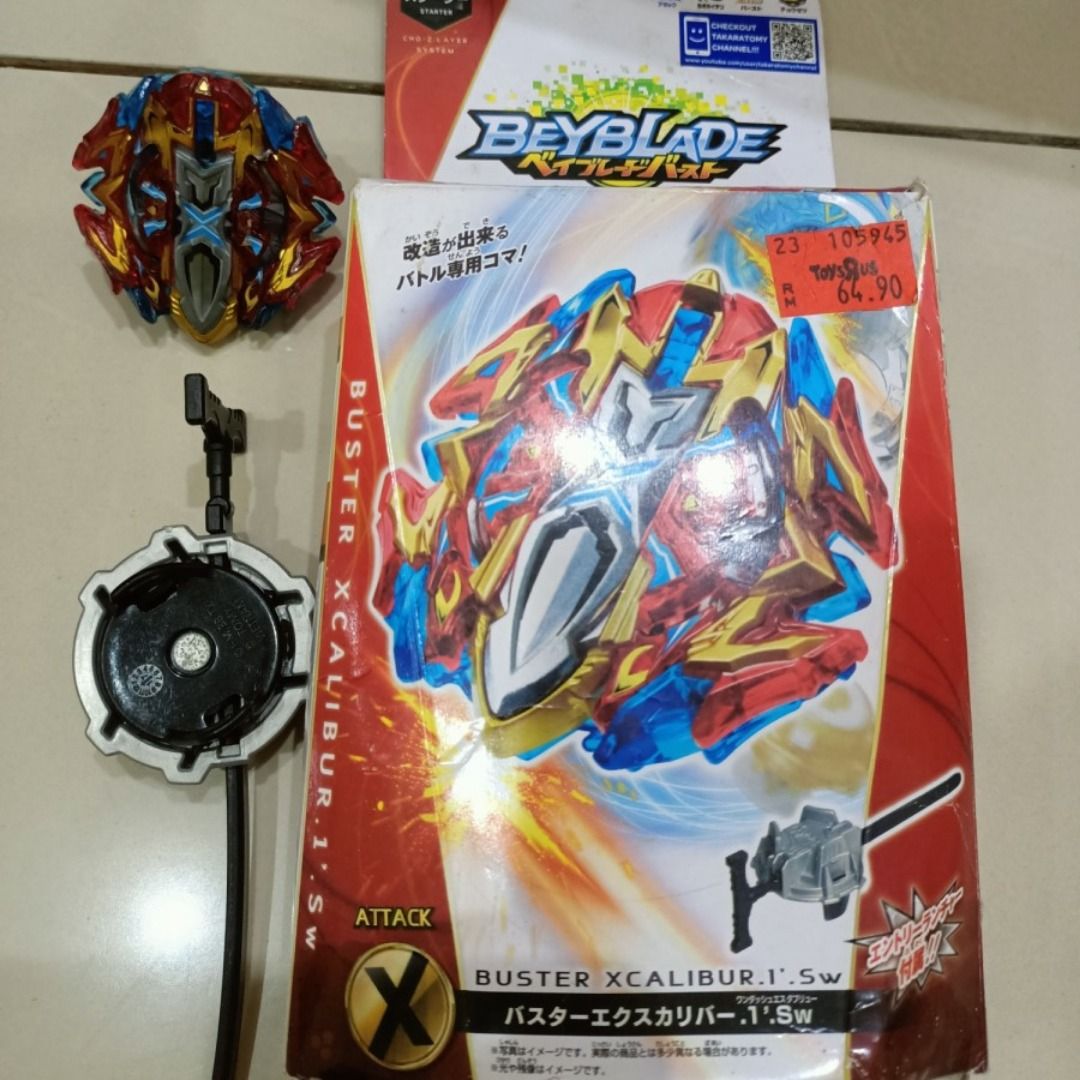 beyblade burst takara tomy original asli buster xcalibur, Toys ...