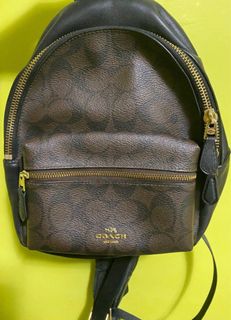 Coach Mini Gallery Crossbody Bag in Signature Canvas in Brown/Black ...