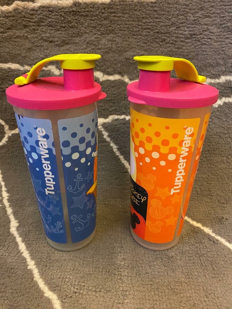 Disney Tupperware tumbler 470ml, Furniture & Home Living, Kitchenware ...