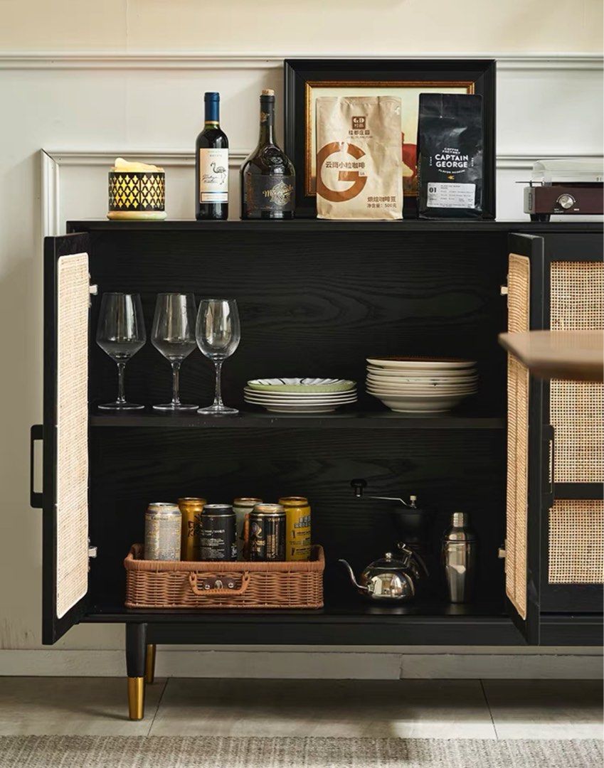 DOJE Mid-Century Sideboard, Furniture & Home Living, Furniture, Shelves ...