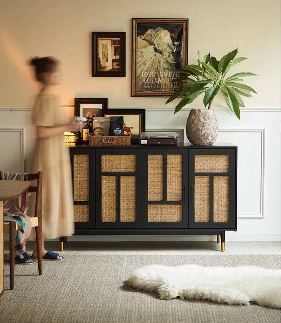 DOJE Mid-Century Sideboard, Furniture & Home Living, Furniture, Shelves ...
