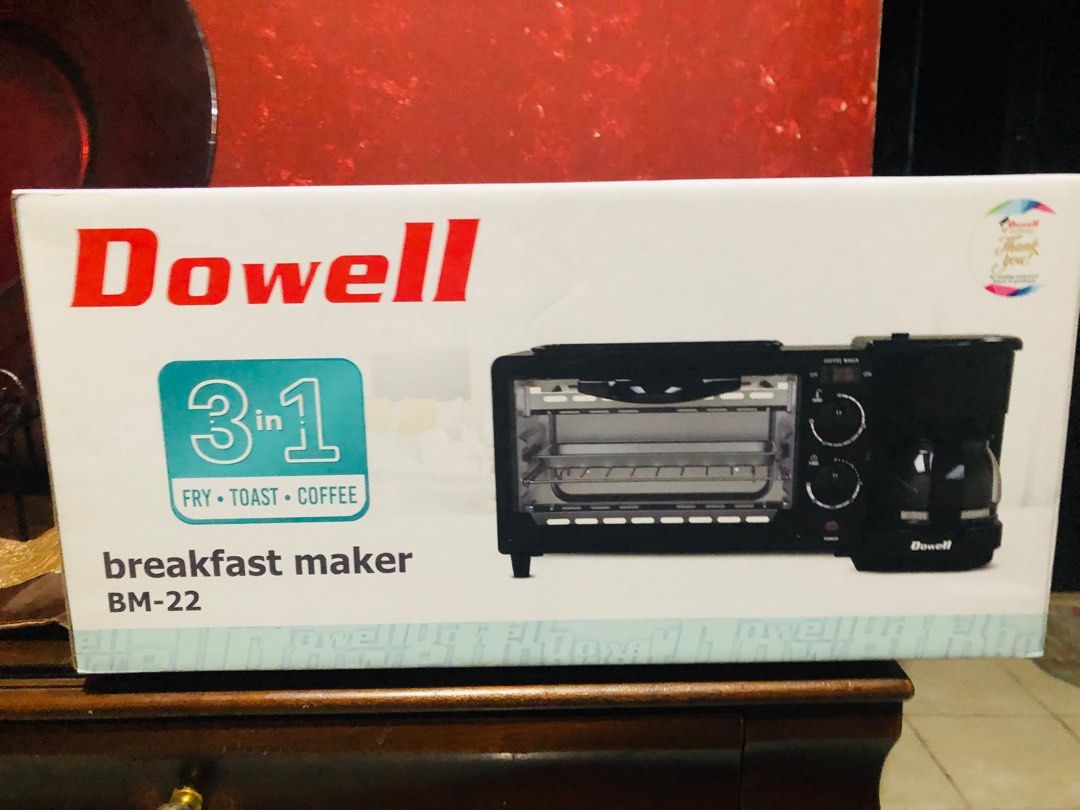 Dowell Breakfast Maker BM-22 3 in 1, TV & Home Appliances, Kitchen ...