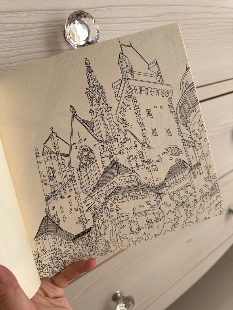 French Coloring Book Buku Mewarnai & menggambar, Buku & Alat Tulis ...