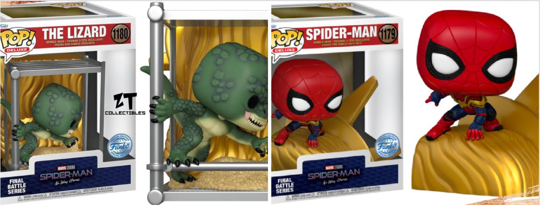 Funko Pop Deluxe Spider-Man No Way Home - Spider-Man / Lizard Final ...