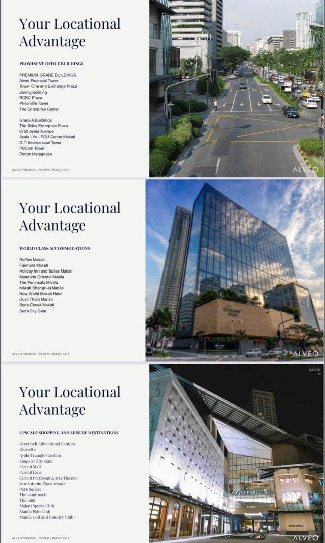 Half Floor Office Bare Shell For Sale Alveo Financial Tower Makati on ...