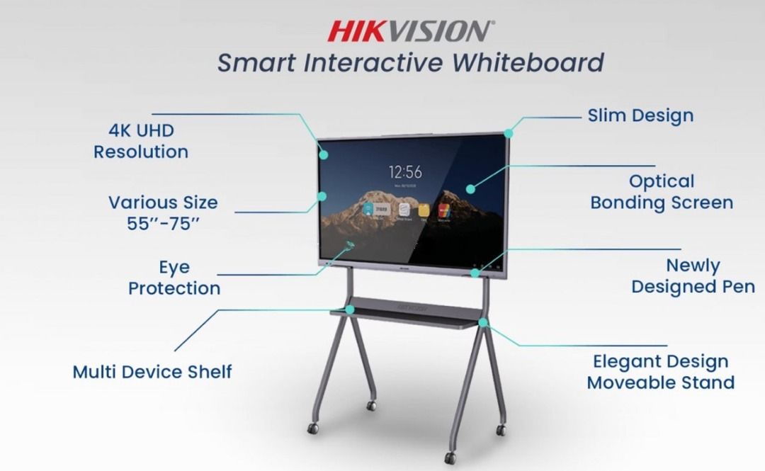 Hikvision DS-D5B65RB/D 65-inch 4K Interactive Display, Computers & Tech ...
