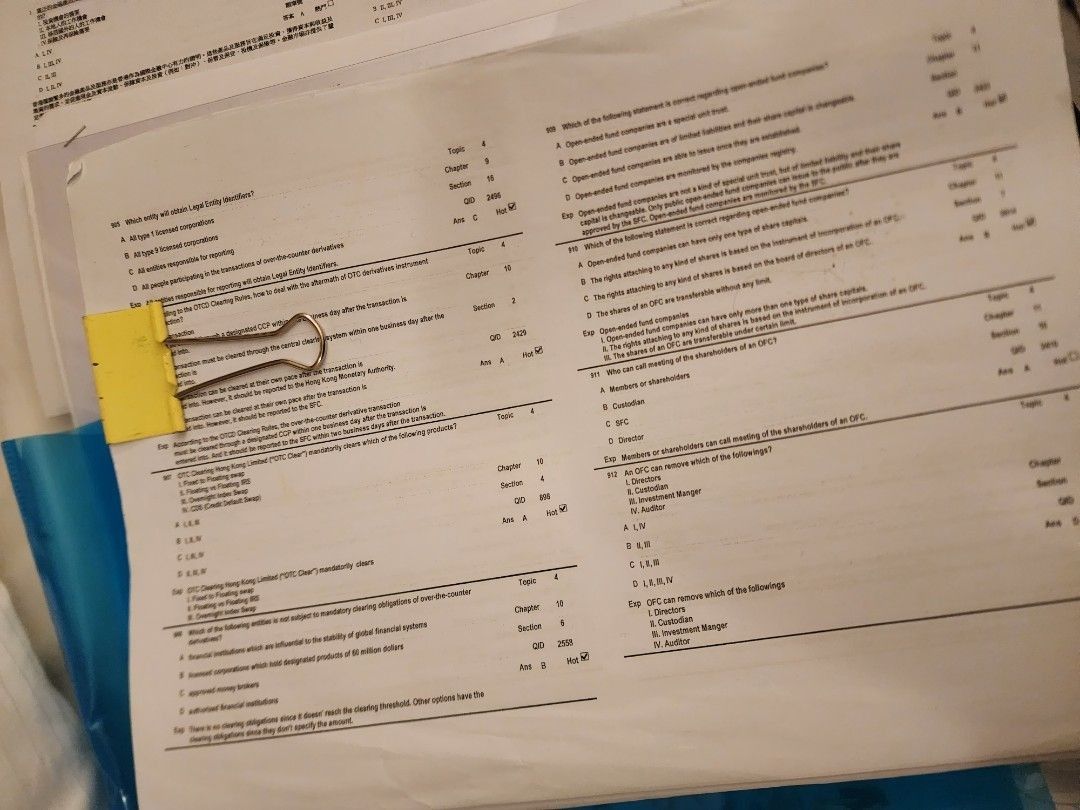 HKSI paper 1 SFC EASY Past Paper 高才 專才 優才, 興趣及遊戲, 書本 & 文具, 教科書 - Carousell