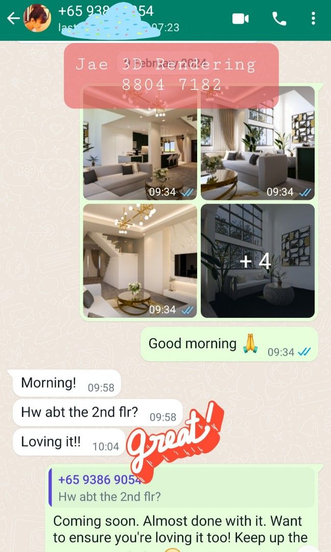 Interior Design 3D Rendering - Premium High Quality Drafting, HDB Condo ...
