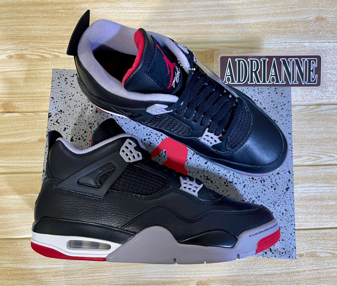 Jordan 4 Retro Bred Reimagined, Men's Fashion, Footwear, Sneakers on ...