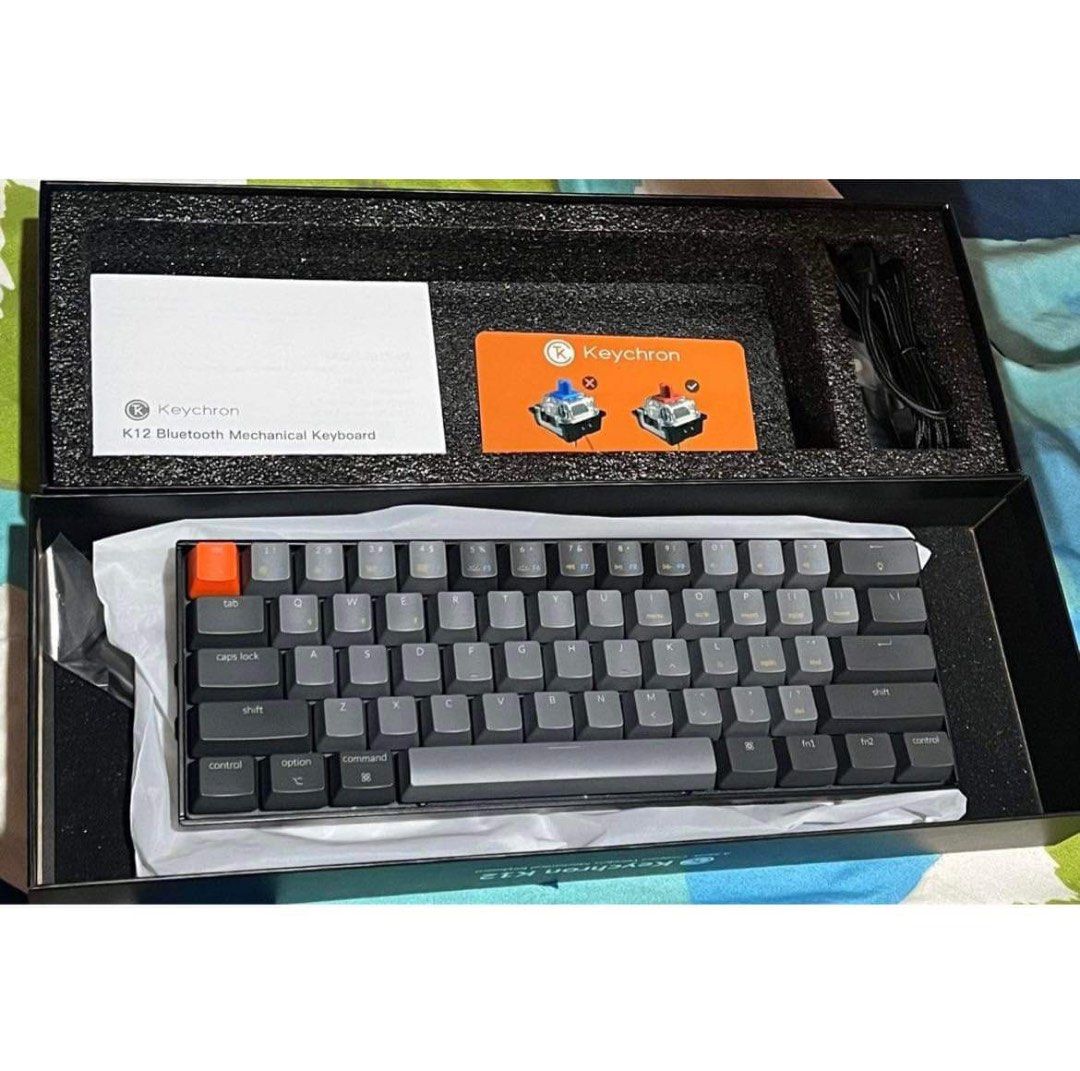 Keychron K12 White Backlight 2 Modes Blue Switch Wireless 60% ...