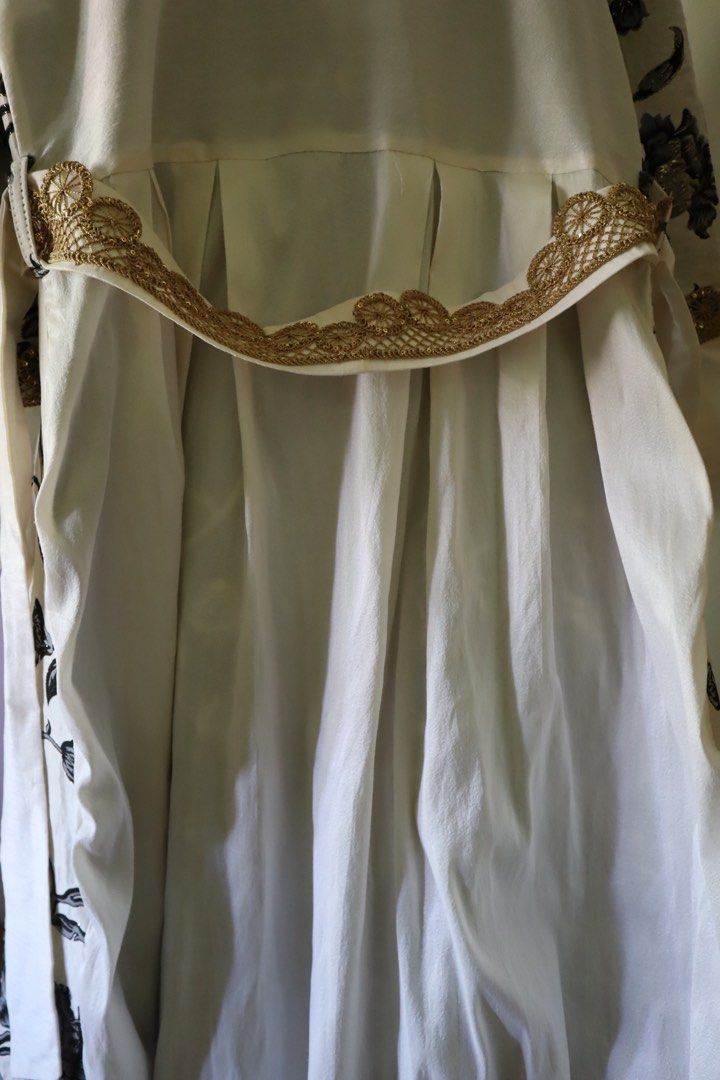 Kimono Abaya Dress from Kuwait Gold Embroidery Raya 2025, Women's ...