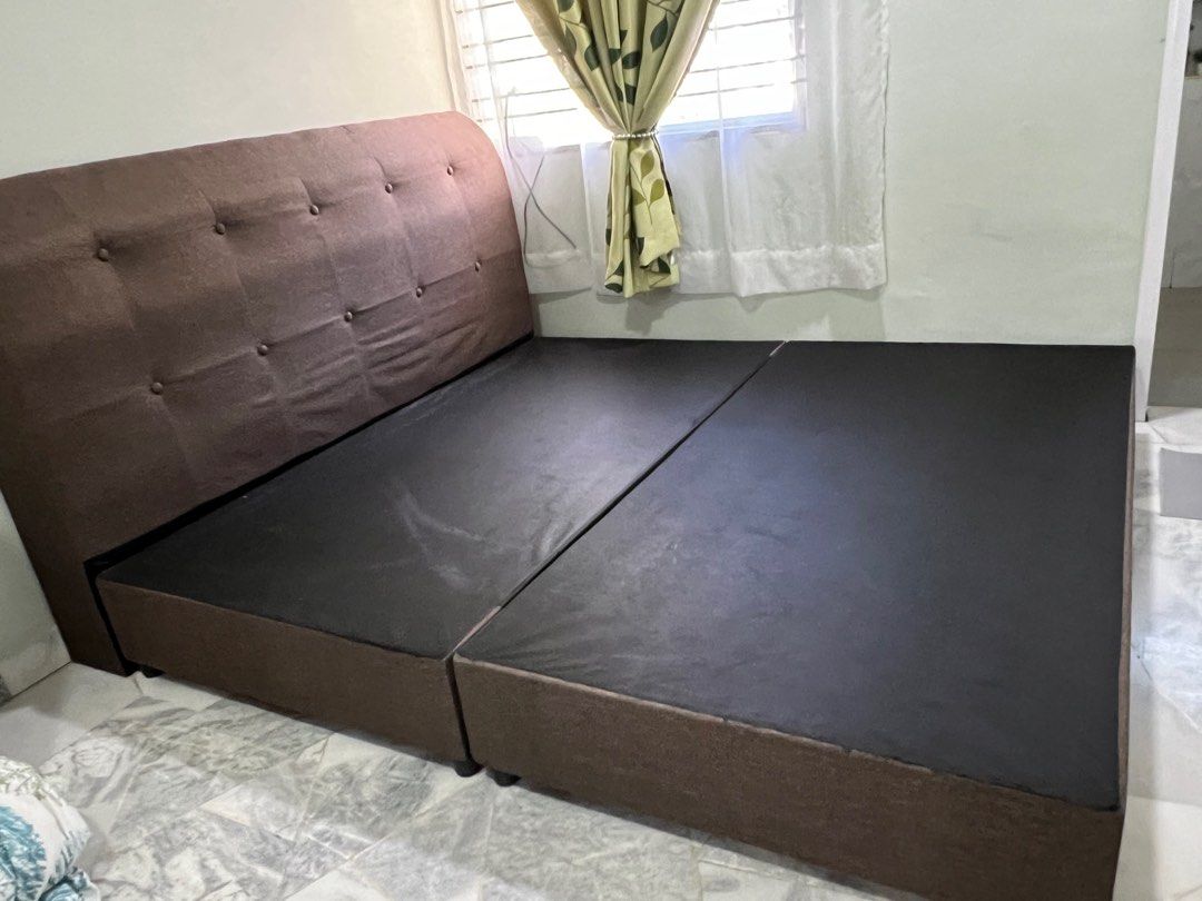 King Divan Katil King Solid, Furniture & Home Living, Furniture, Bed ...