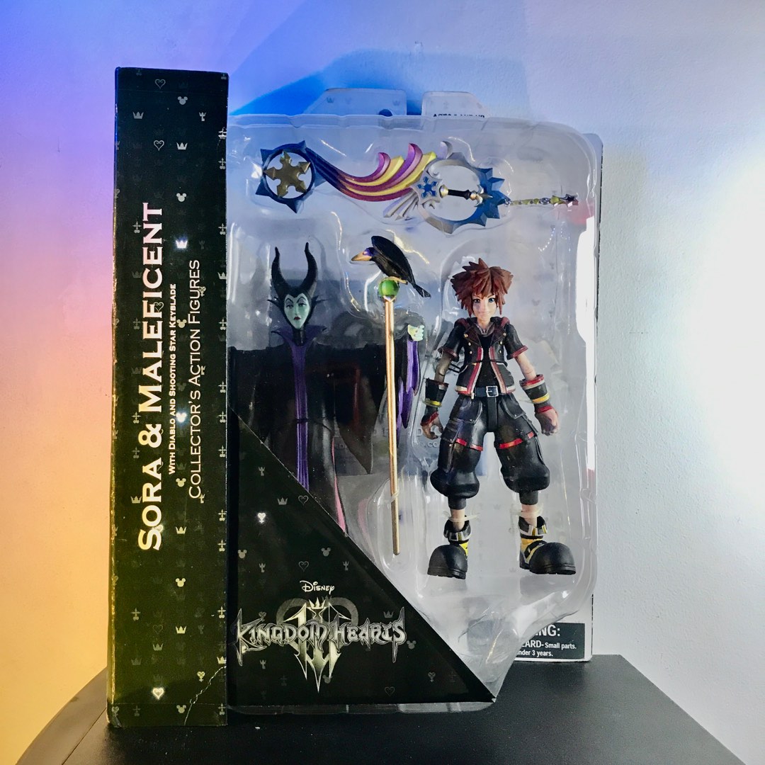 Kingdom Hearts 3 Sora & Maleficent Diamond Select Toys series 1 ...