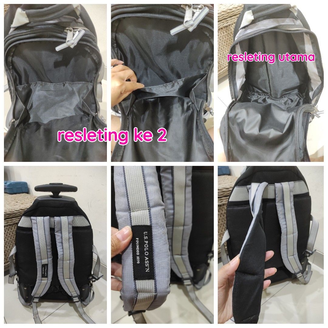 Koper Ransel Dorong roda POLO TAS KOPER POLO ORIGINAL SG, Fesyen Pria ...