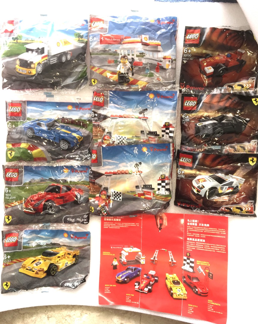 Ferrari LEGO 絕版已停產 賣少見少。Lego x Shell V-power Ferrari 模型。不同model款，詳細款式，請 ...