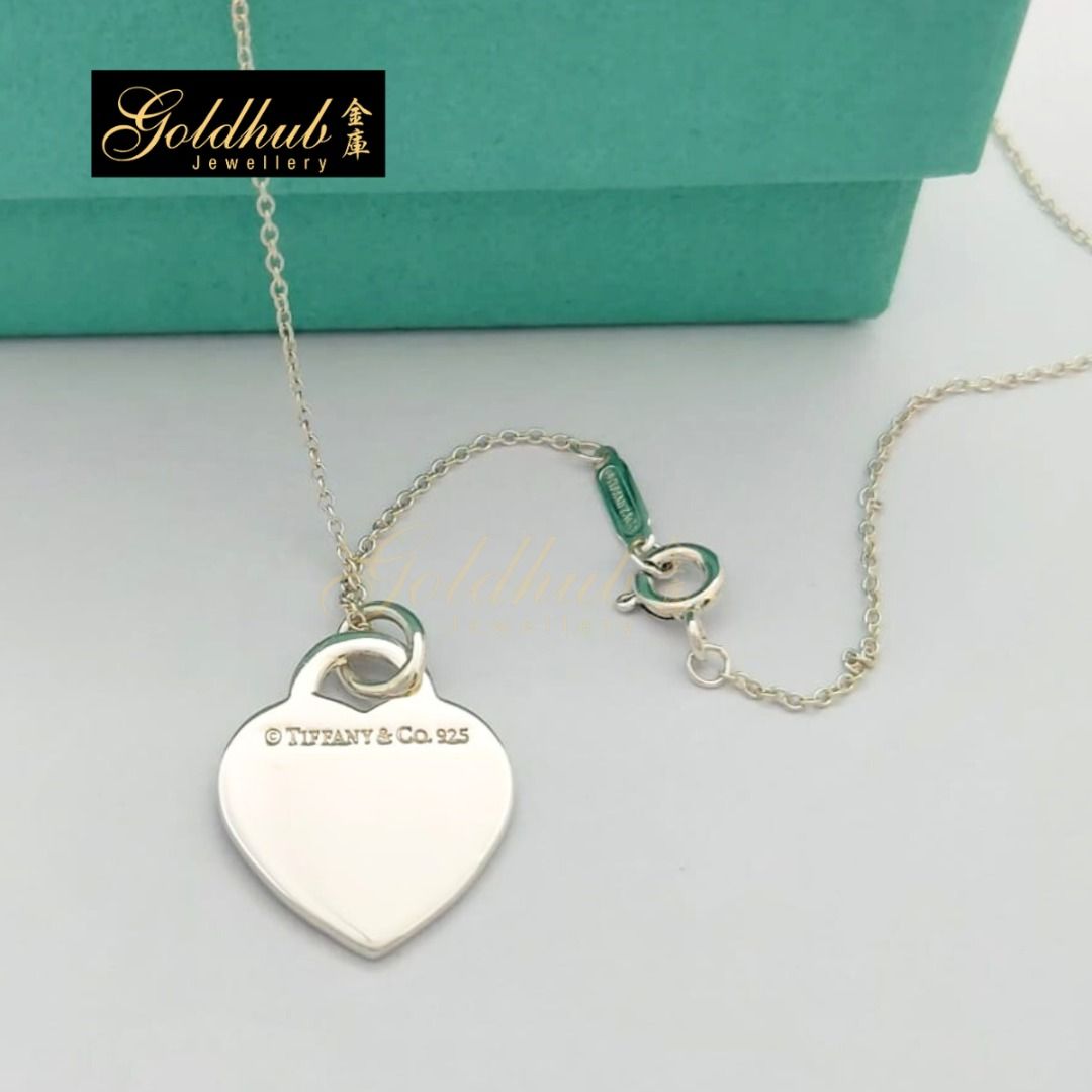 tiffany medium heart tag necklace
