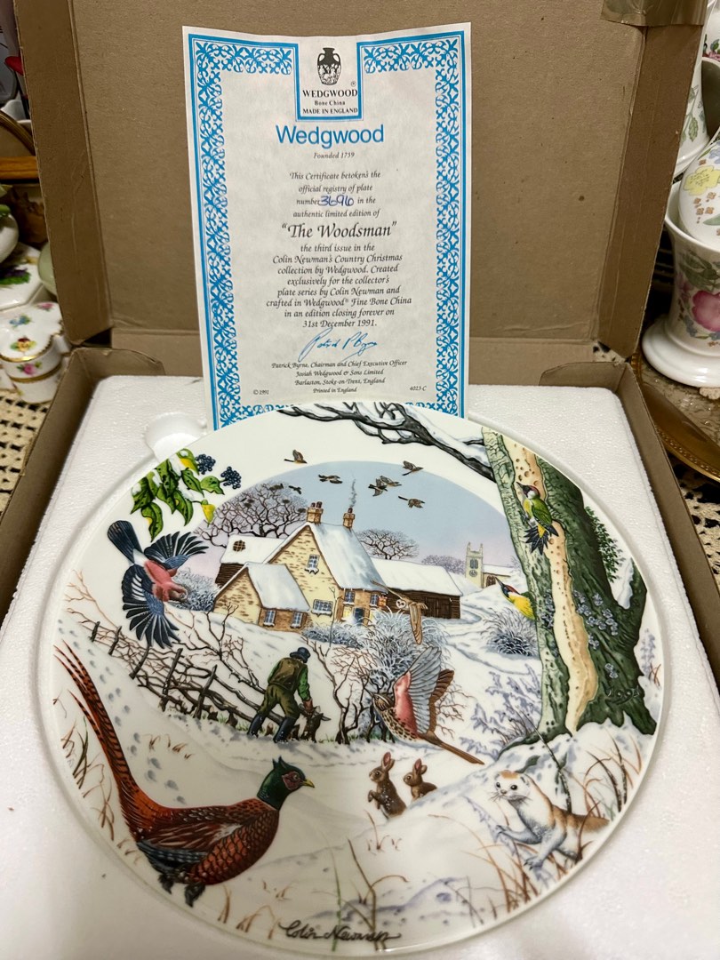 Limited Edition Wedgwood “ The Woodsman “, Furniture & Home Living ...
