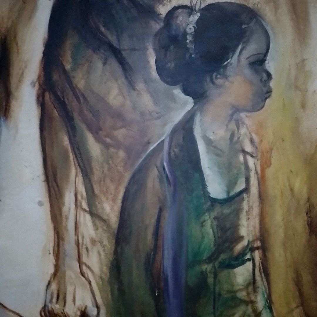 Painting - Lukisan Canvas Besar. Yogyakarta - 2001., Antik, Pajangan di ...