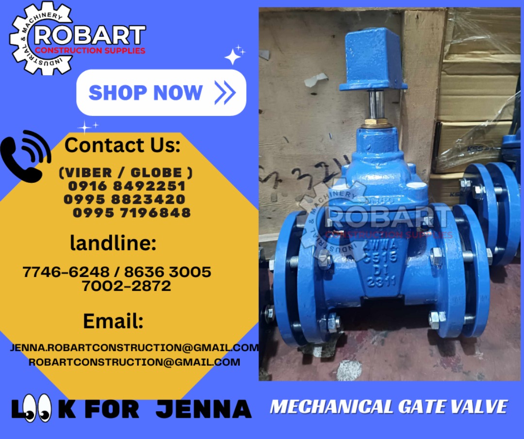 Mechanical Gate Valve 3" VSI Brand, Commercial & Industrial, Construction Tools & Equipment on ...