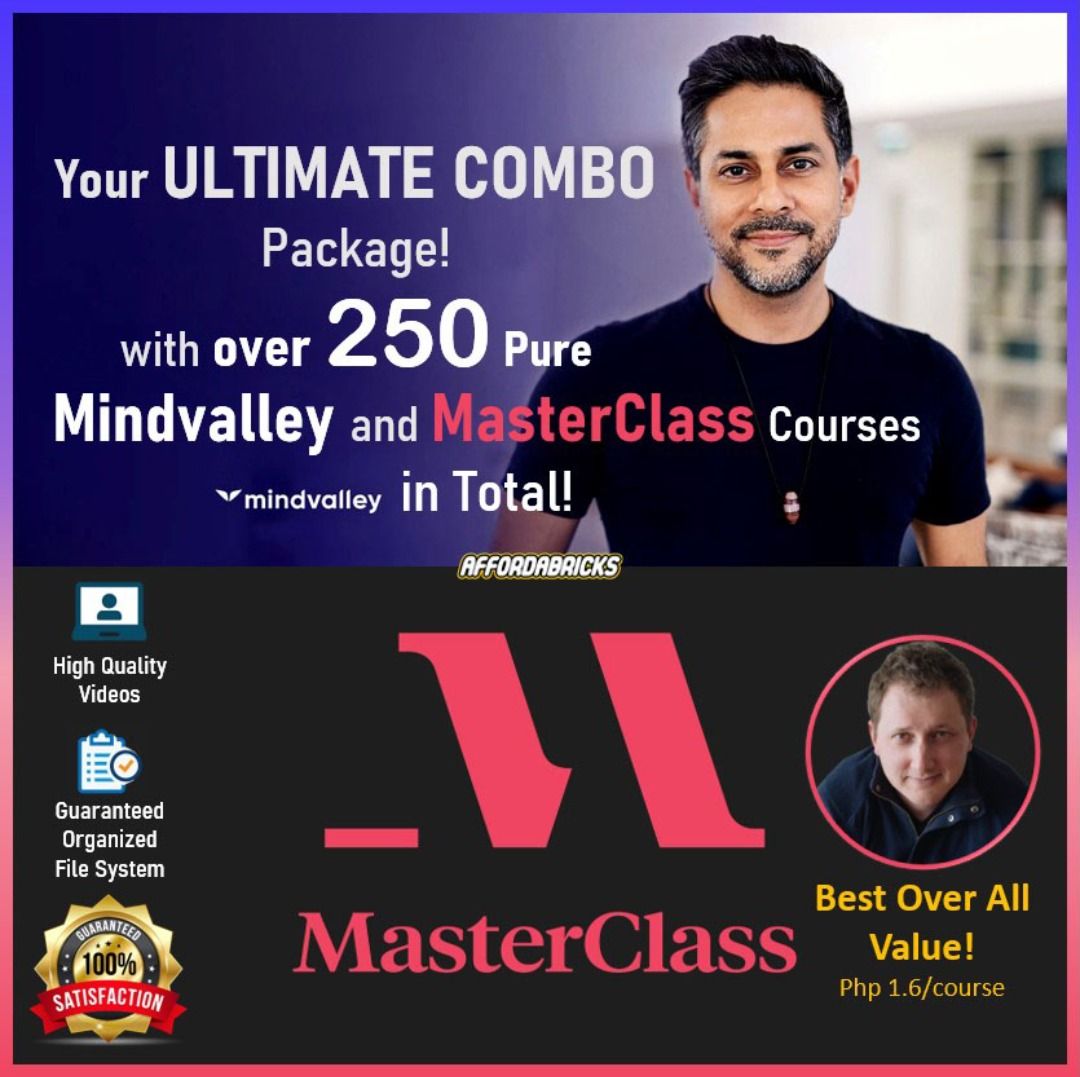 Mindvalley and Masterclass ULTIMATE COMBO BUNDLE [Video Courses ...