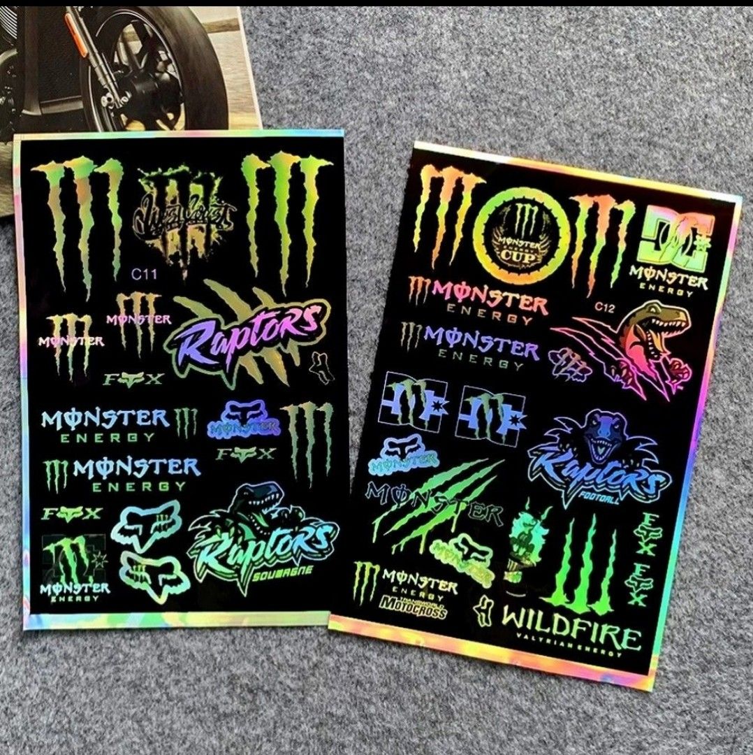 Monster energy sticker waterproof for motorcycle bicycle car decoration ...