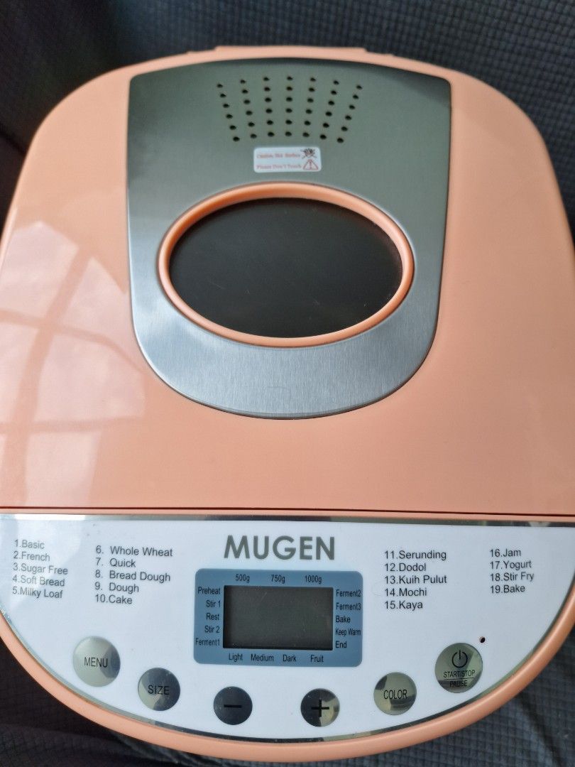 Mugen Breadmaker, Furniture & Home Living, Kitchenware & Tableware ...