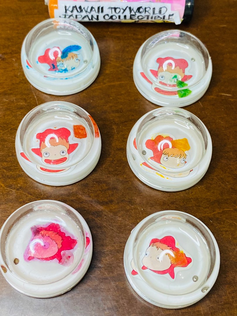 Nibariki 2008 x collab with samsung Ponyo checkers game glass dome set ...