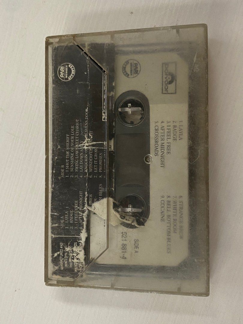 Philippine Release Cassette Tape - Eric Clapton - The Cream of Clapton ...