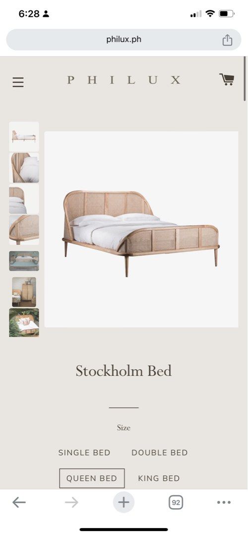 Philux Stockholm in Ash Queensized bed frame, Furniture & Home Living ...