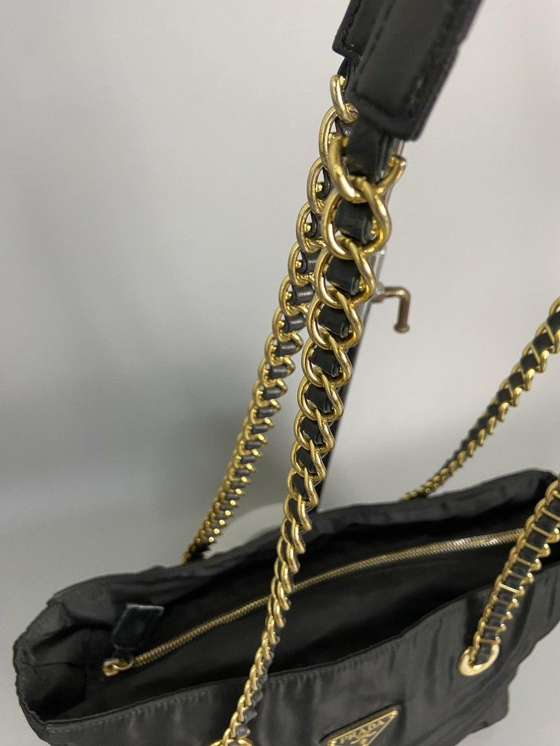 Prada Nylon Chain, Luxury, Bags & Wallets on Carousell