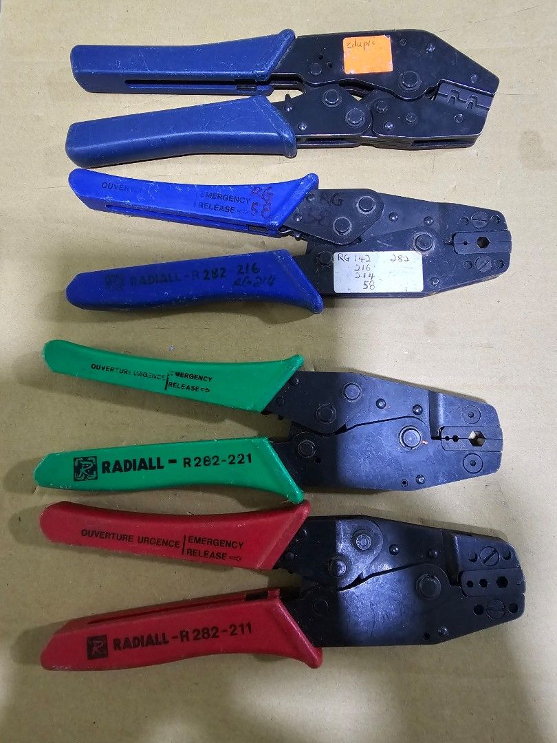 Radiall Crimping Tool (set of 4pcs), Hobbies & Toys, Stationery & Craft ...