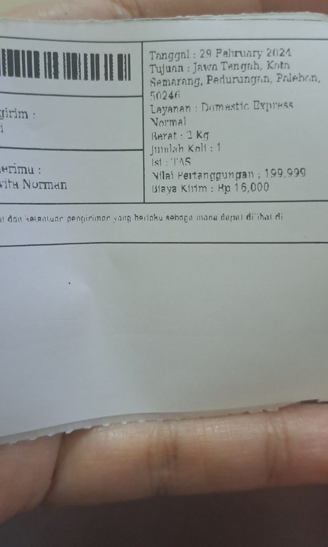 Resi pengiriman tas ysl, Fesyen Wanita, Tas & Dompet di Carousell