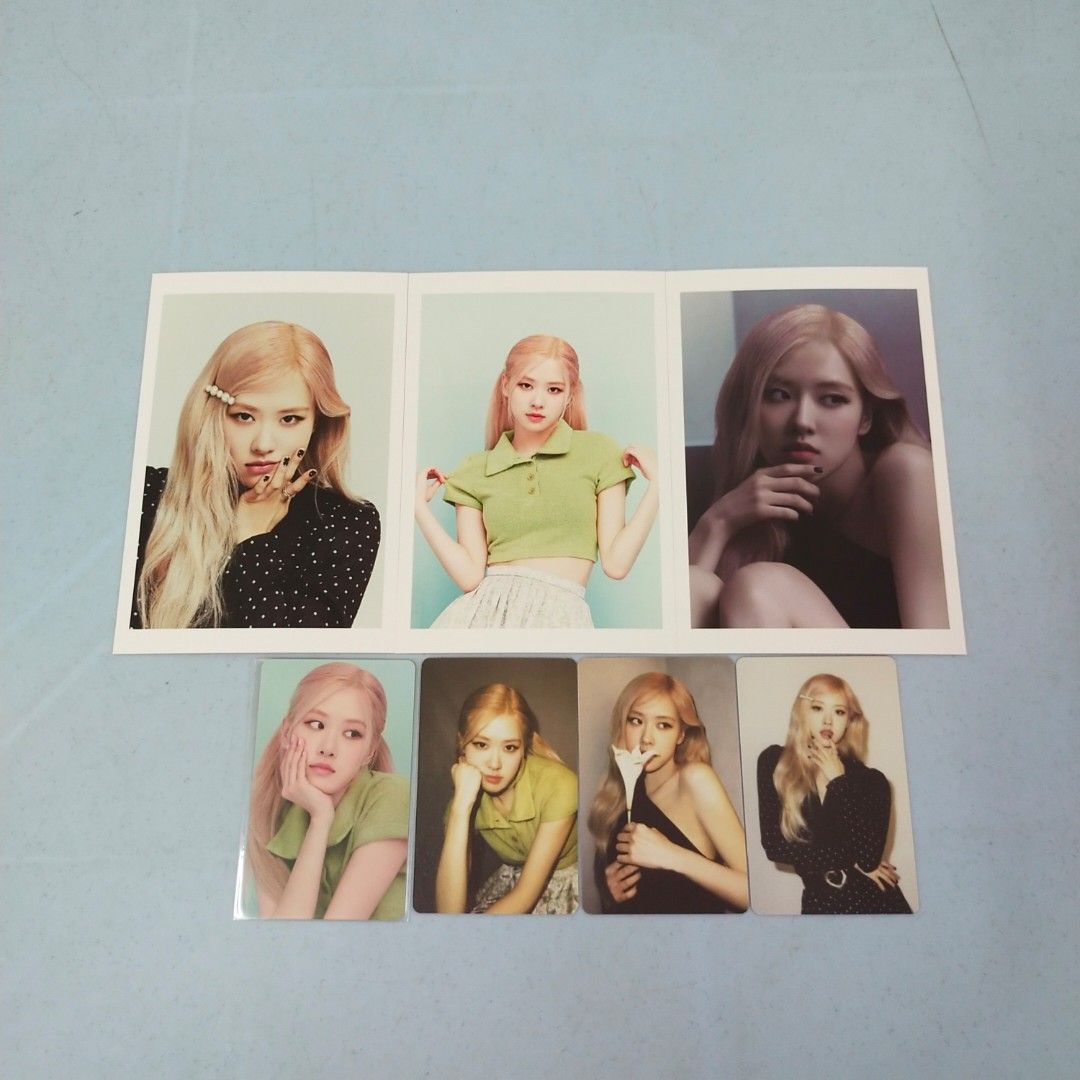 [RM45 for all] Blackpink - Blackpink 2022 Welcoming Collection Rose Postcard Set + Photocard Set ...
